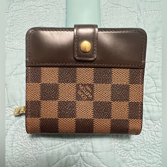 Louis Vuitton | Bags | Louis Vuitton Damier Ebene Compact Wallet | Poshmark